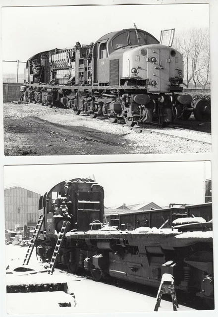 TWO SCRAPPED 1980S DIESEL ENGINE PHOTOGRAPHS - Doncaster - each 7 x 5 ...