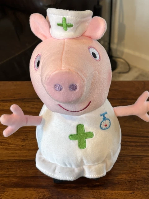 PEPPA PIG NURSE Peppa Talking Soft Plush Cuddly Toy 12” £5.91 - PicClick UK