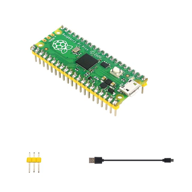 RASPBERRY PI PICO Kit Pin Soldered Board + Pin Header + USB Cable $14. ...