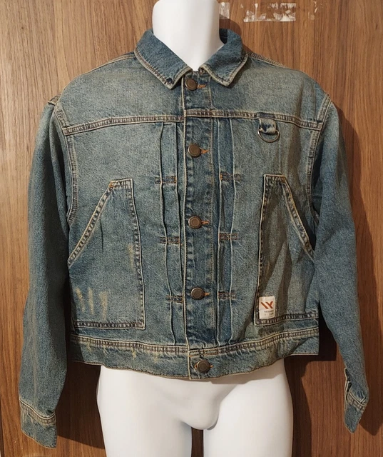 RIVER ISLAND BLUE Boxy Bali Workwear Jacket - L £39.99 - PicClick UK