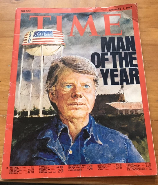 TIME MAGAZINE 1977 Man Of The Year Jimmy Carter US Great Adverts NO ...