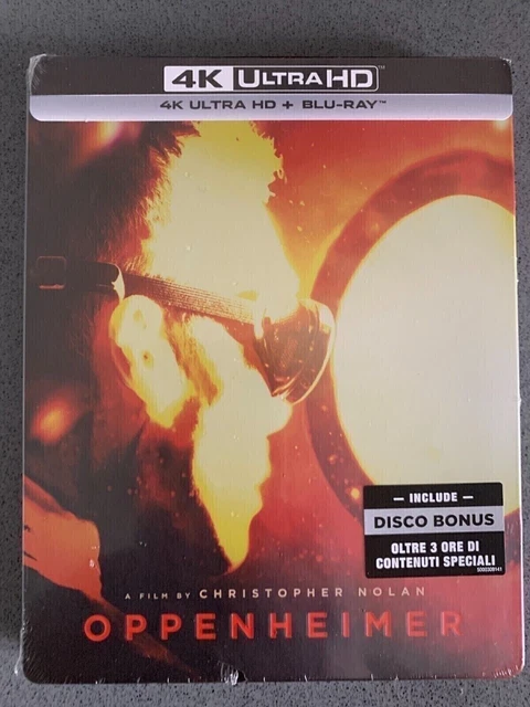 OPPENHEIMER 4K ULTRA HD Blu ray Steelbook EU UHD sealed Christopher Nolan Amazon £42.95 ...