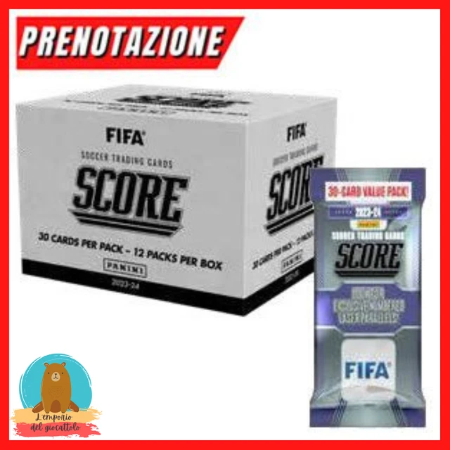 PANINI SCORE FIFA 2023 2024 BOX FAT PACK signatures game face card ...