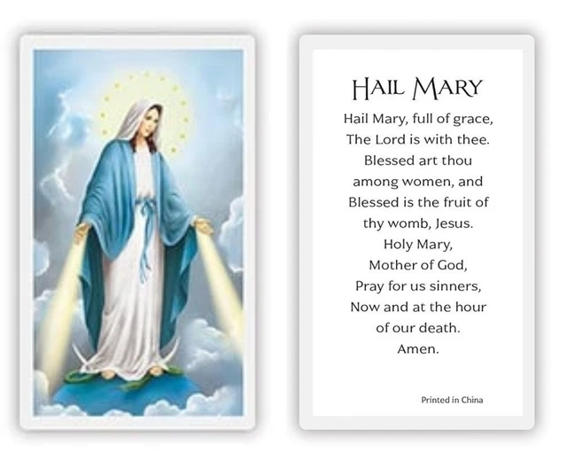 LAMINATED PRAYER TO the Blessed Virgin Mary Our Lady of Mount Carmel Holy Card £2.63 - PicClick UK