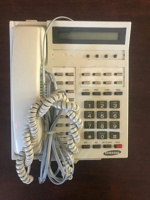 SAMSUNG PROSTAR 816 Keyset White Display Landline Telephone With Cord ...