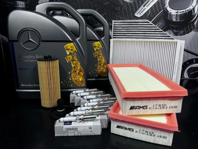 GENUINE MERCEDES-BENZ W205 C63 AMG Complete Engine Service Filter Kit ...