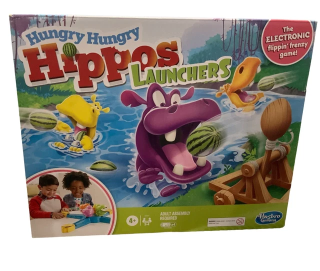 HUNGRY HUNGRY HIPPOS Launchers Kids Family Board Game Hasbro New Lit 🔥 ...