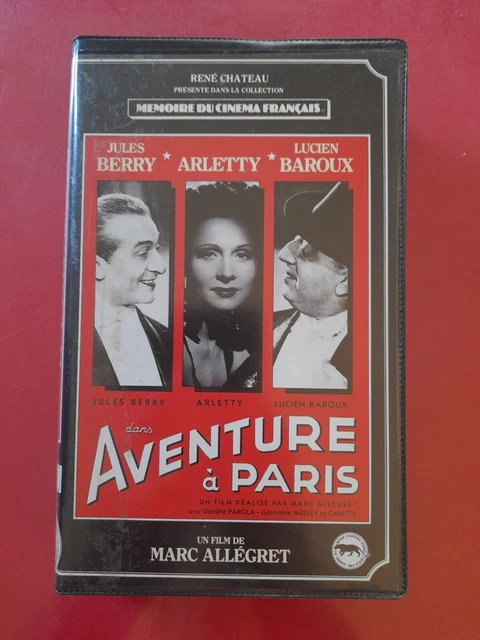 K7 VHS VIDEO René CHATEAU AVENTURE DE PARIS ALLEGRET BERRY ARLETTY BAROUX EUR 5,00 - PicClick FR