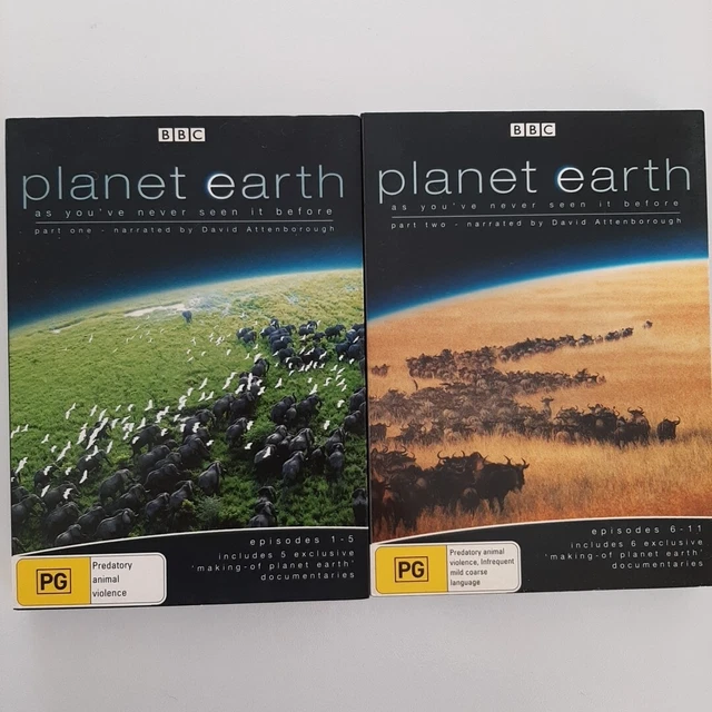 PLANET EARTH PART One Part Two BBC DVD Region 4 PAL SAME-DAY TRACKED ...