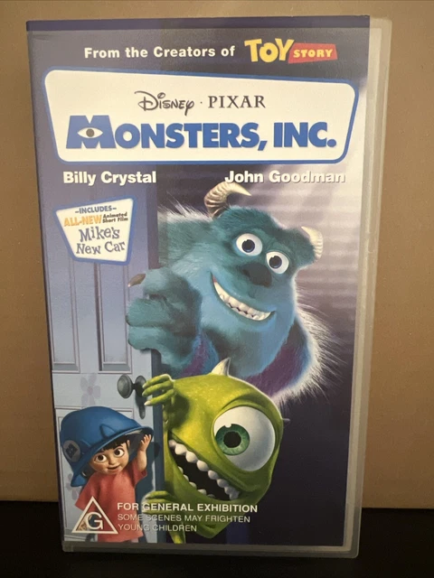 MONSTERS INC. - Disney Pixar - VHS Movie - Billy Crystal, John Goodman ...