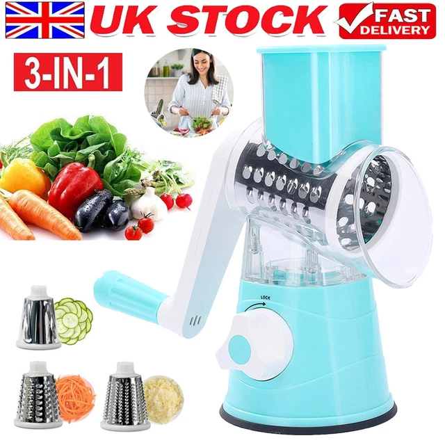 VEGETABLE KITCHEN FRUIT Slicer Shredder Cutter Food Manual Rotary ...