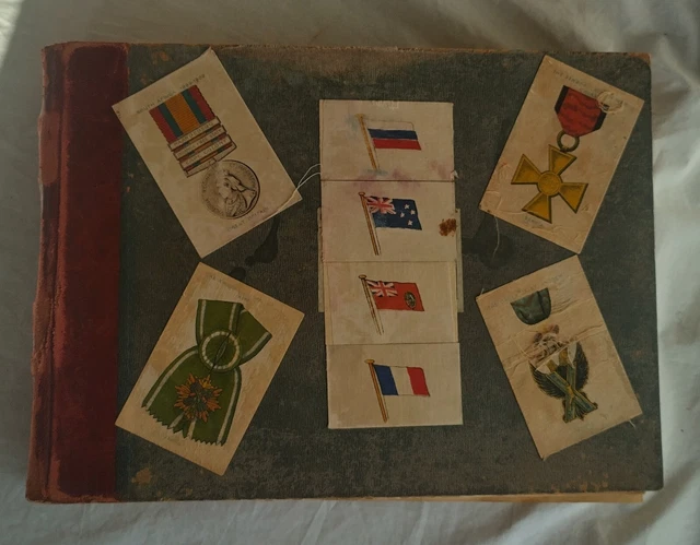 AUSTRALIAN WW1 SCRAPBOOK/PHOTO album with 100s cards, photos, cuttings ...