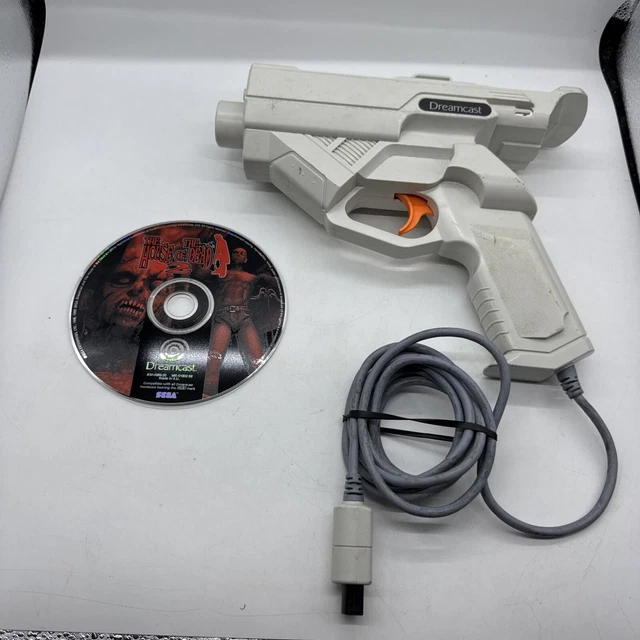 ORIGINAL OFFICIAL DREAMCAST HKT-7800 Laser Light Gun With House Of The ...