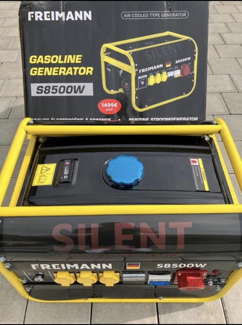 FREIMANN FM-S8500W LUFTGEKÜHLTER Benzin Stromerzeuger Generator ...