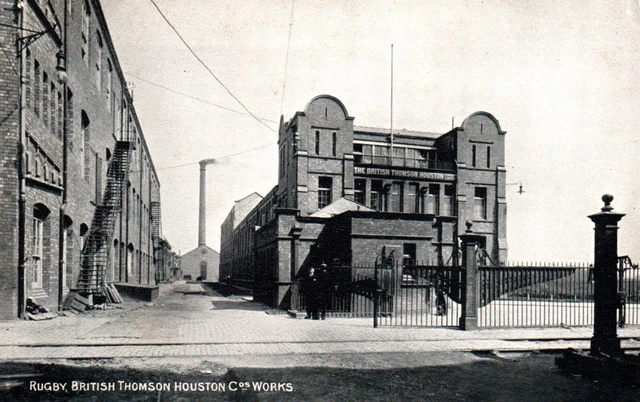 CARTOLINA D'EPOCA BRITISH Thomson Houston Co. Works Rugby UK EUR 5,50 ...
