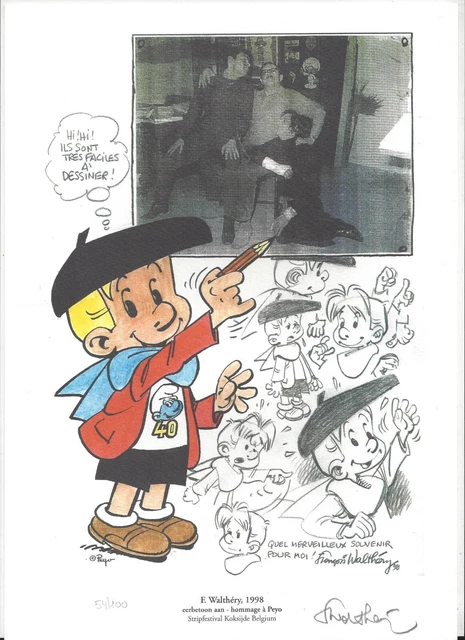 WALTHERY (NATACHA) BENOIT BRISEFER (de PEYO) (div1&) (EX-LIBRIS N ...