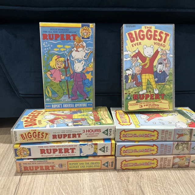 RUPERT THE BEAR Vintage VHS Bundle Job Lot Rare £5.00 - PicClick UK