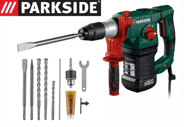 PARKSIDE 1550W SDS-PLUS Hammer Drill Powerful Demolition Tool ...