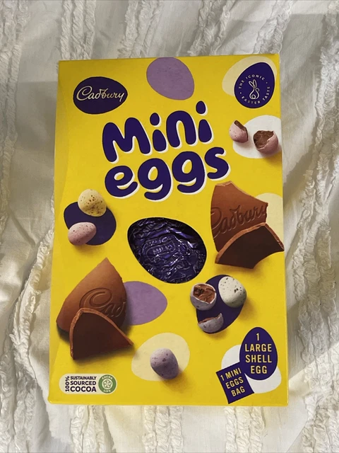 MINI EGGS LARGE Easter Egg Cadbury Dairy Milk 193.5G Cadbury Easter Festive Gift £6.95 - PicClick UK