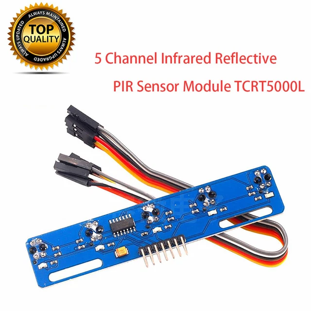 5-WAY IR INFRARED Tracking Follower Sensor Trace Module Sensor TCRT5000 ...