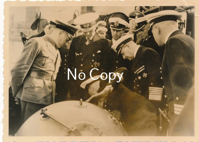 FOTO WW2 GROSSADMIRAL Erich Raeder bei Inspektion Danzig 1939 X238 EUR ...