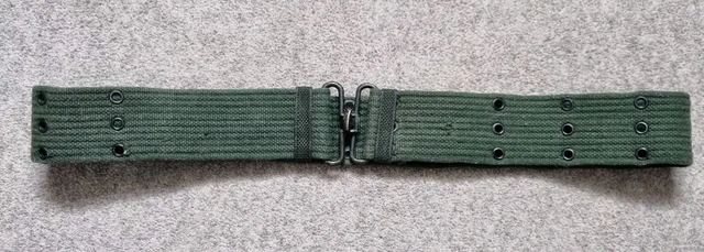 ORIGINAL BRITISH ARMY 1958 58 pattern Green webbing canvas belt 34 Inch ...
