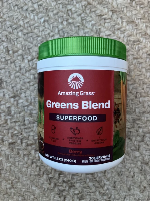AMAZING GRASS, GREENS Blend Superfood, Berry, 240 g, Expiry:9/2025 £22. ...