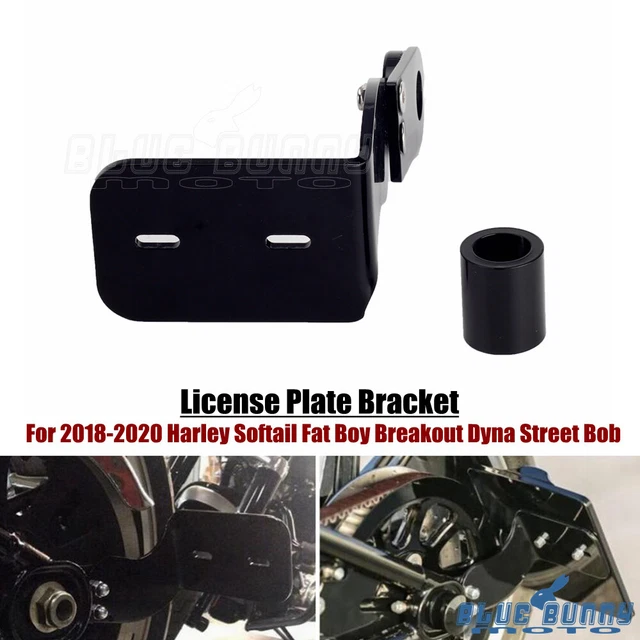 MODIFIED SIDE MOUNT License Plate Bracket For Softail Dyna Street Bob ...