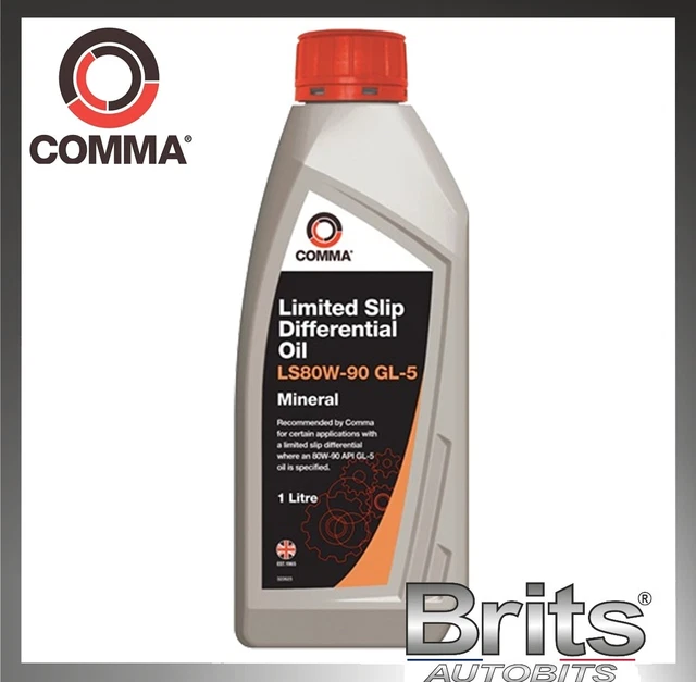 COMMA LS 80W-90 80w90 GL-5 Mineral Limited Slip Differential Oil 1 ...