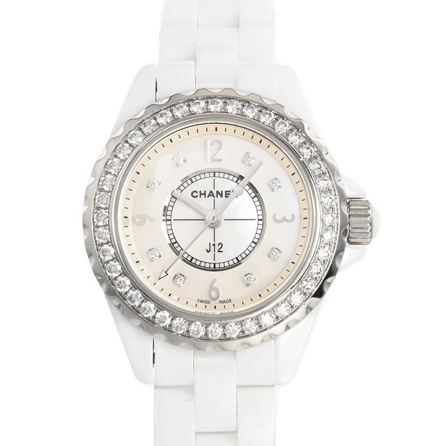 CHANEL J12 1.1& H2572 Watches / White shell quartz Women £3,349.09 ...