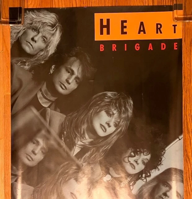 HEART BRIGADE WORLD Tour '90 US PROMO Poster Tour Blank ANN NANCY ...
