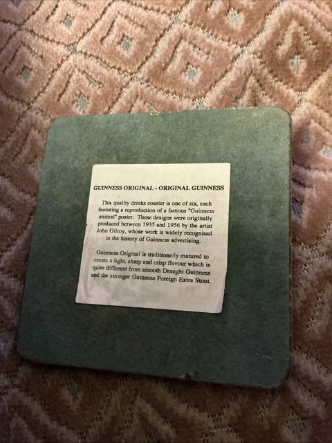 MY GOODNESS MY Guiness 1994 Coaster. Melamine & Cork. Original £2.77 ...