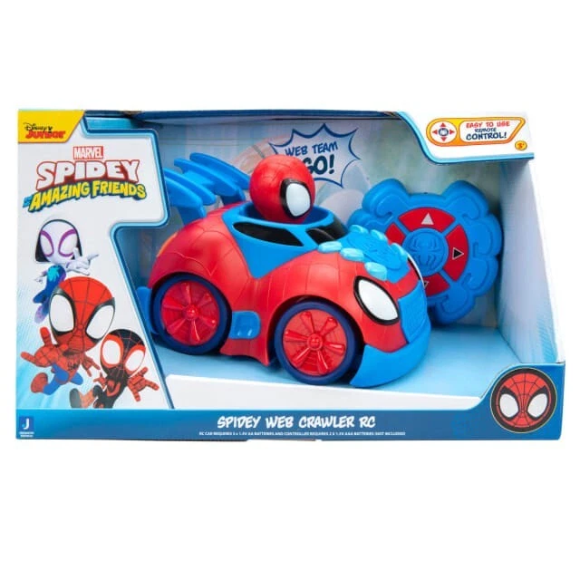 MARVEL SPIDER-MAN SPIDEY and His Amazing Friends Crawler Car & Remote ...
