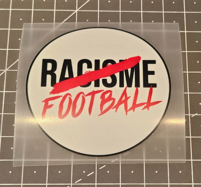 PATCH FLOCAGE STOP Racisme dans Football Personnalisation Maillot ligue ...