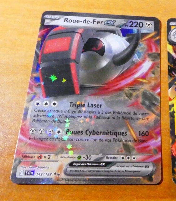 POKEMON FRANCAISE CARD CARTE ROUE DE FER EX 143/198 HOLO Ecarlate ...