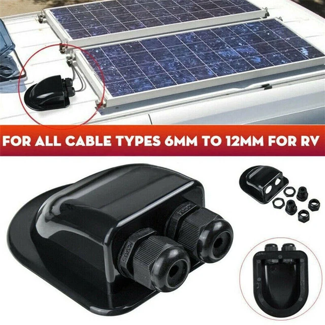 SOLAR CAR JUNCTION Box Camper Roof Wire Cable Entry Gland Box ...