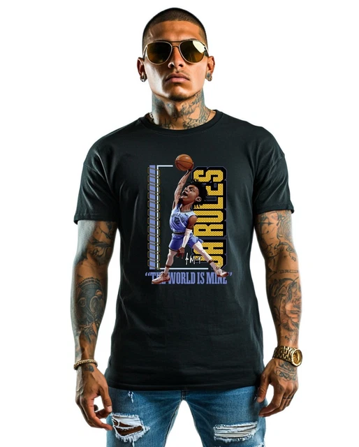 NOUVEAU ART SOCIETY X SWOD JA MORANT TOON Noir Tee-Shirt Petit-3XL ...