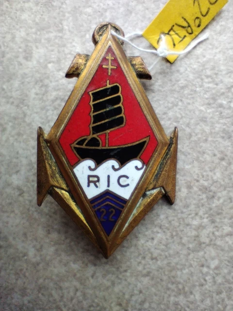 MÉDAILLE MILITAIRE INSIGNE 22° RIC régiment infanterie coloniale drago EUR 12,99 - PicClick FR