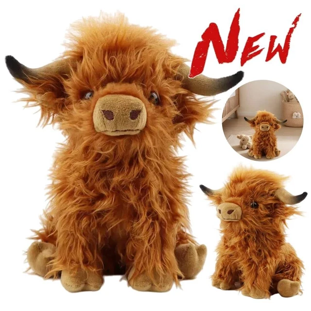 CUDDLY LIVING NATURE Highland Cow Soft Toy Kids Stuffed Teddy Plush ...