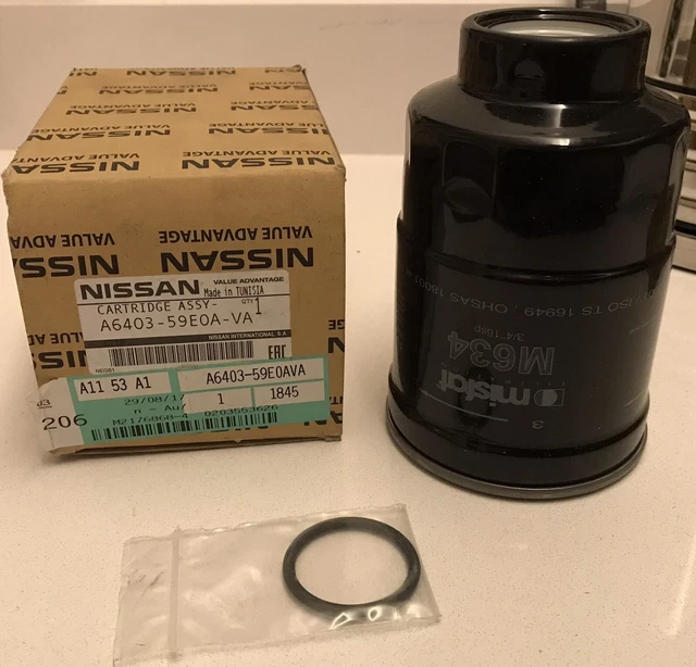 GENUINE NISSAN CABSTAR Navara Terrano Fuel filter A6403-59E0A-VA £14.99 ...