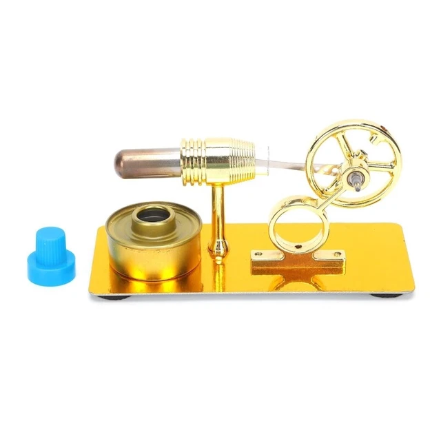 HOT AIR STIRLING Engine Motor Model Fluid Dynamic Physics Experimental ...