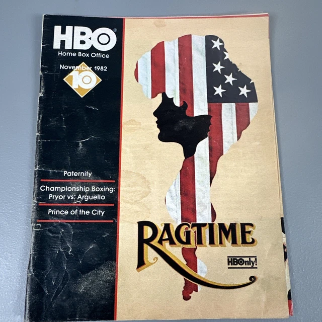 ORIGINAL VINTAGE HBO Guide Movie Booklet Program Guide Nov 1982 Ragtime ...
