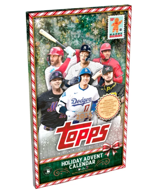 2025 TOPPS BASEBALL Sealed Holiday Advent Calendar Box Mint! $124.00 ...