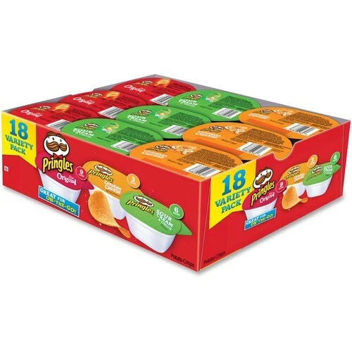 PRINGLES VARIETY PACK - Original Sour Cream Cheddar Cheese - Tub - 1 ...