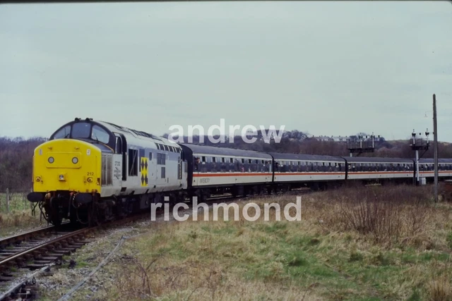 37212 CLASS 37 Hoovering Druid Railtour 4 Apr 1992 Original 35mm Slide ...