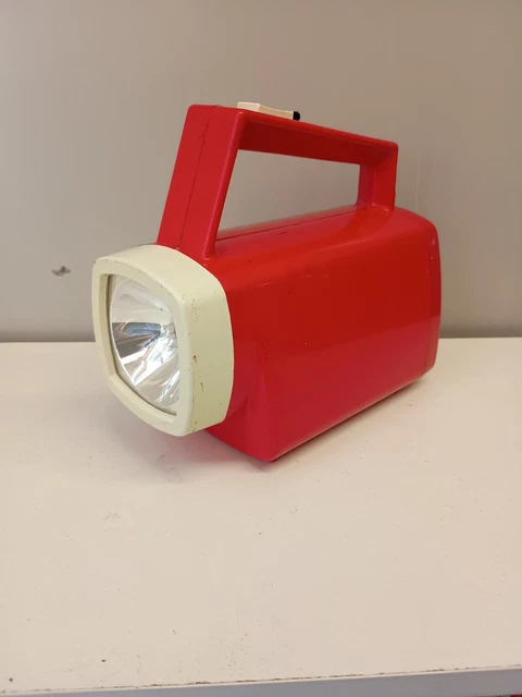 OLD VINTAGE 1960S Large ~ Ever Ready Torch ~ Handheld, Red, 6V ...