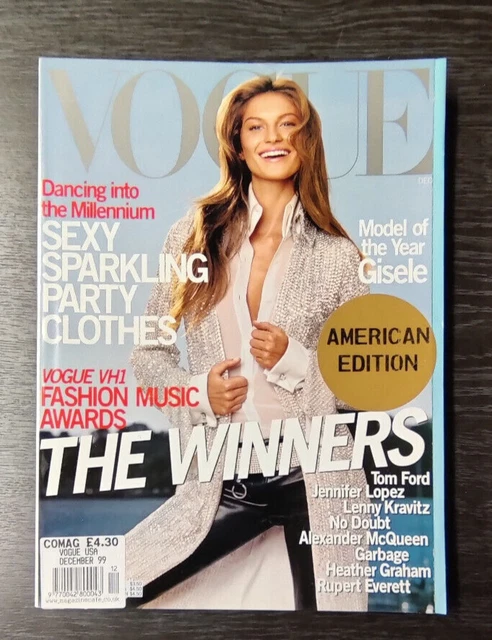 USA VOGUE MAGAZINE: December 1999 - Gisele Bündchen £69.00 - PicClick UK