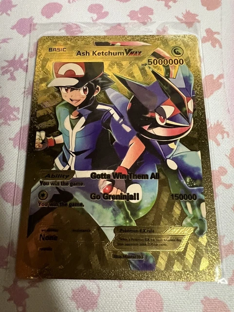 CARTA POKÈMON FAN-ART: Ash Ketchum VMAX [Basic] - GOLD CARD EUR 10,00 ...