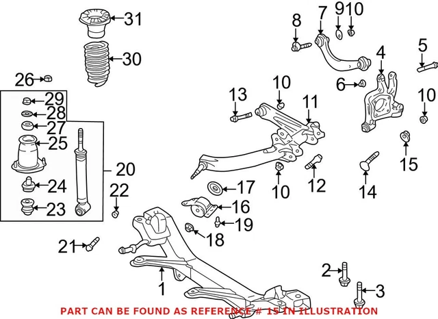 GENUINE OEM REAR Alignment Camber Adjusting Eccentric For Toyota ...