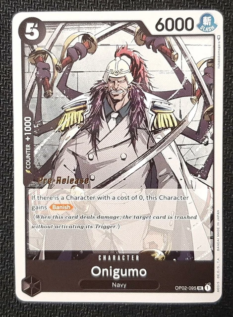 ONE PIECE TCG - OP02-095 - Onigumo - Paramount War Prerelease - NM EUR 19,90 - PicClick IT